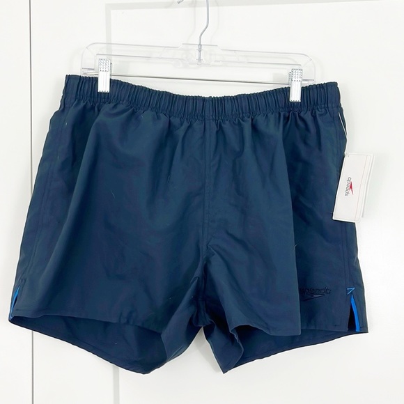 Speedo | Shorts | New Speedo Large Navy Blue Athletic Running Shorts ...